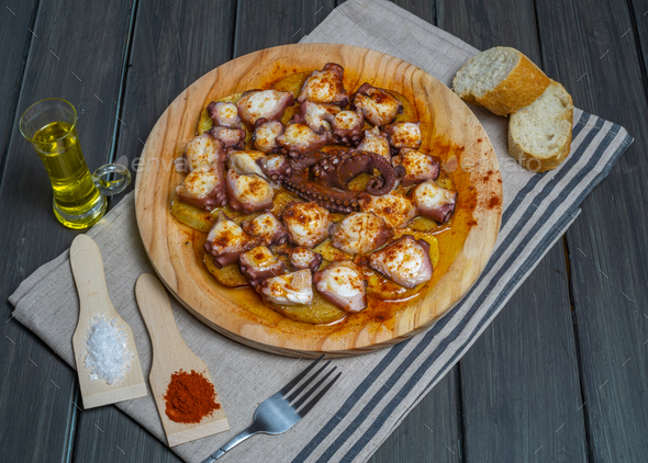 Galician octopus typical Spanish food Stock Photo by wirestock | PhotoDune
