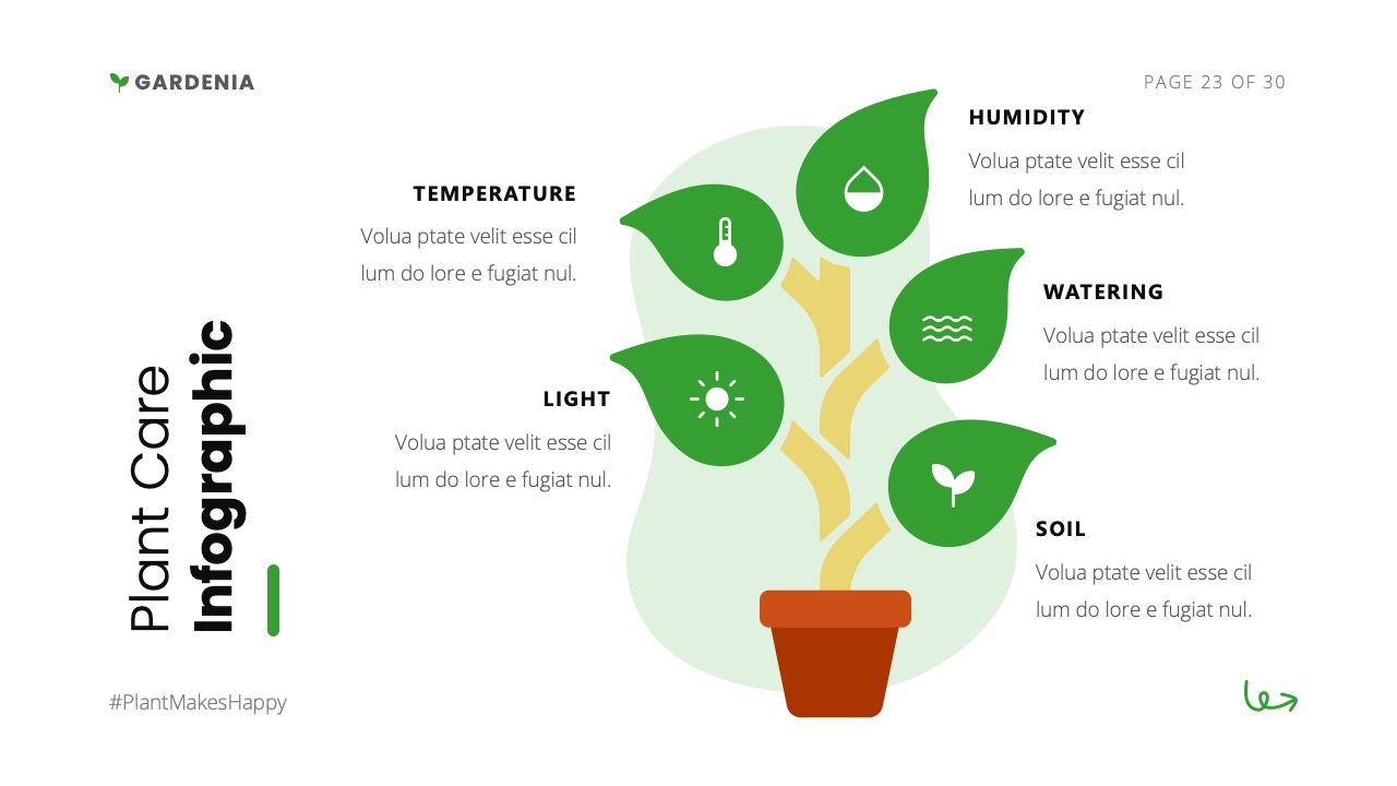 Gardenia - Garden & Plant PowerPoint Template, Presentation Templates