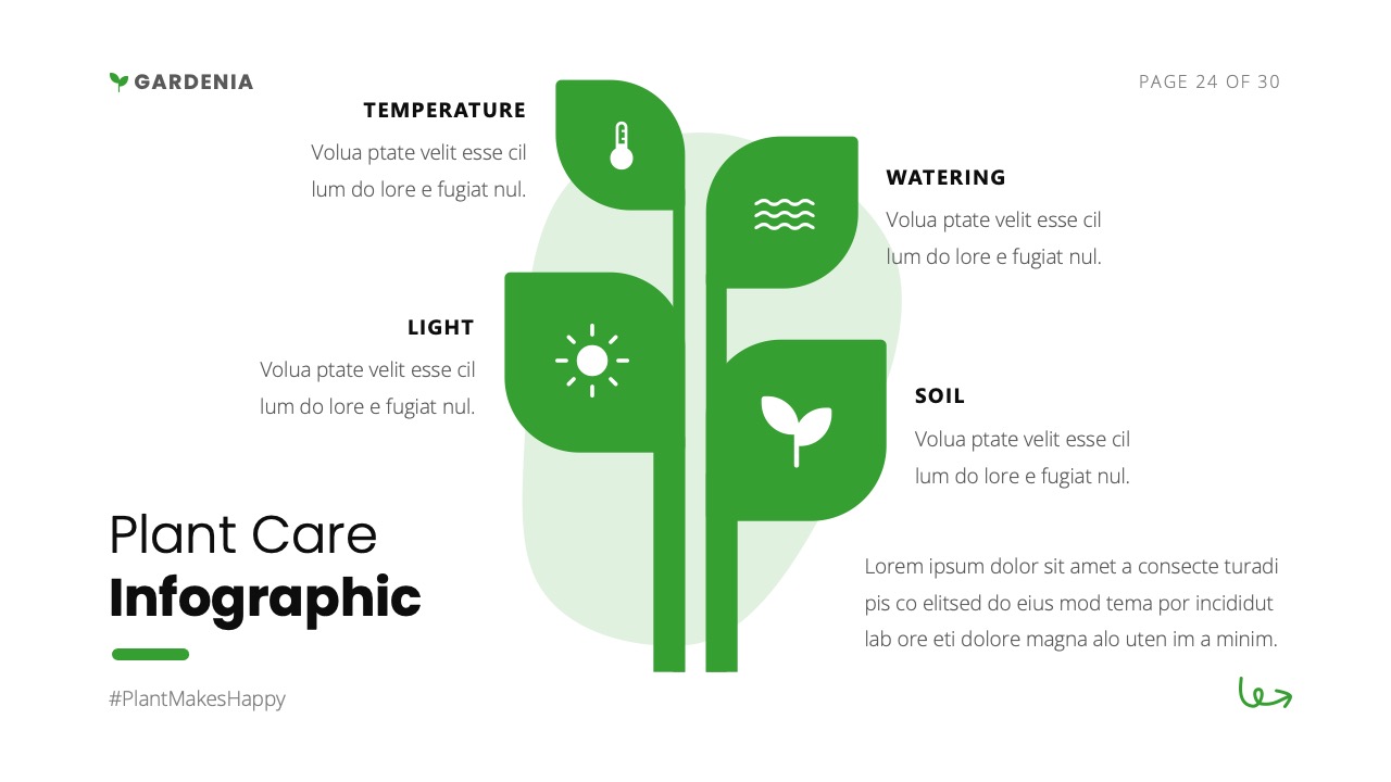 Gardenia - Garden & Plant PowerPoint Template, Presentation Templates