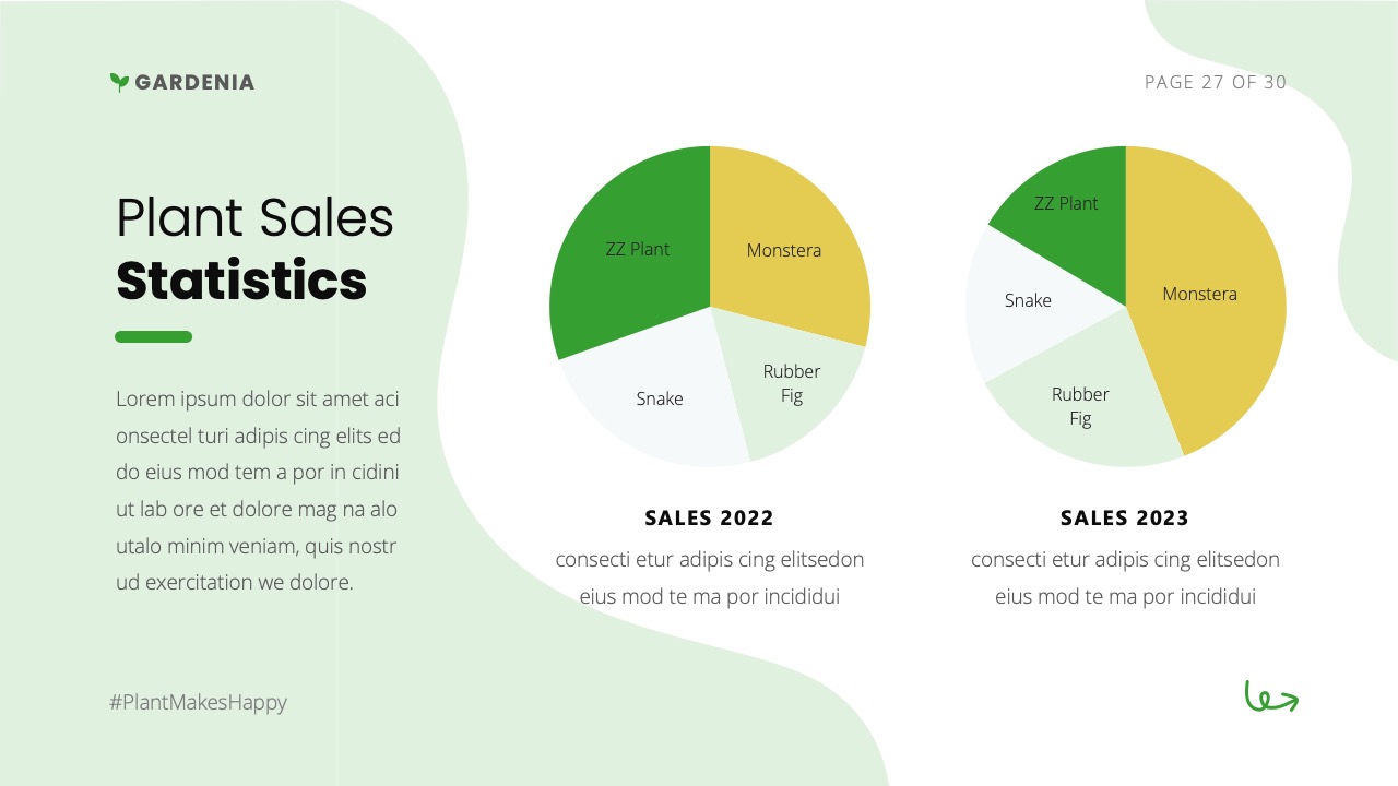 Gardenia - Garden & Plant PowerPoint Template, Presentation Templates