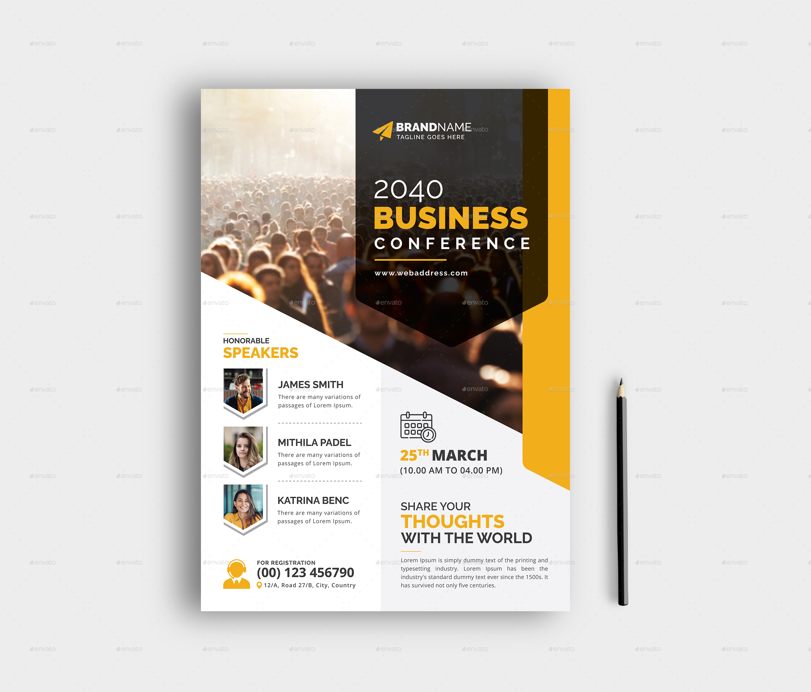 Conference Flyer, Print Templates | GraphicRiver
