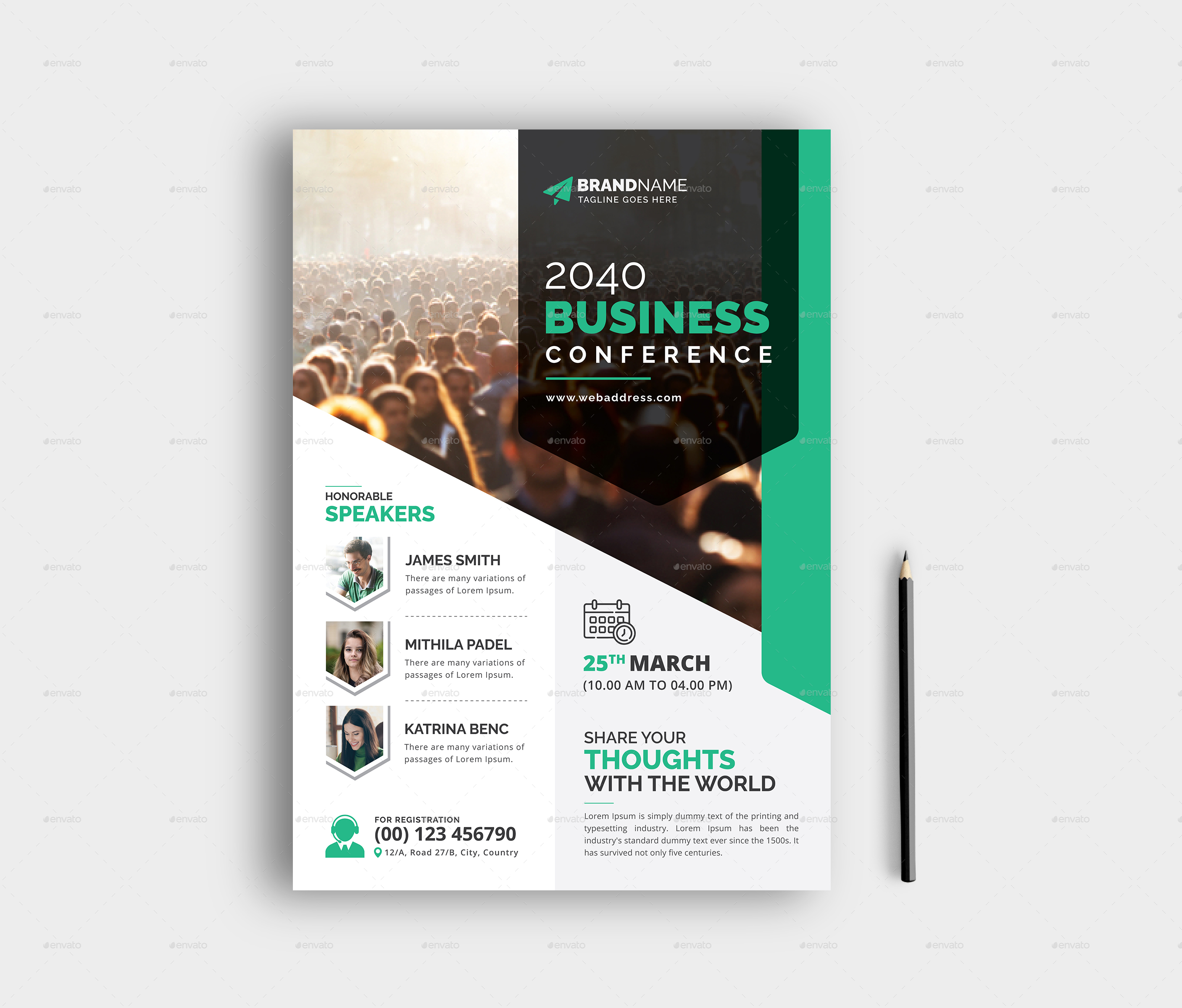 Conference Flyer, Print Templates | GraphicRiver