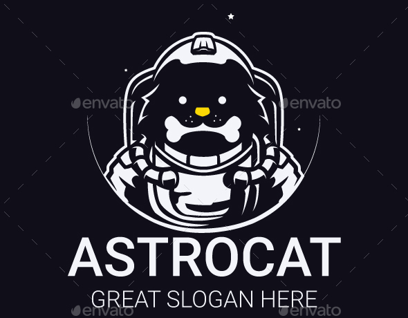 Astro Cat Logo, Logo Templates | GraphicRiver