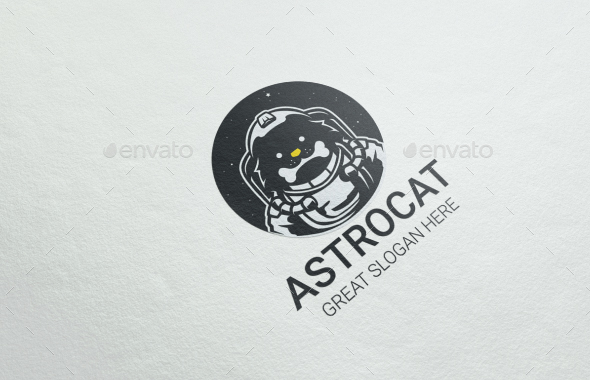Astro Cat Logo by kyonyf | GraphicRiver
