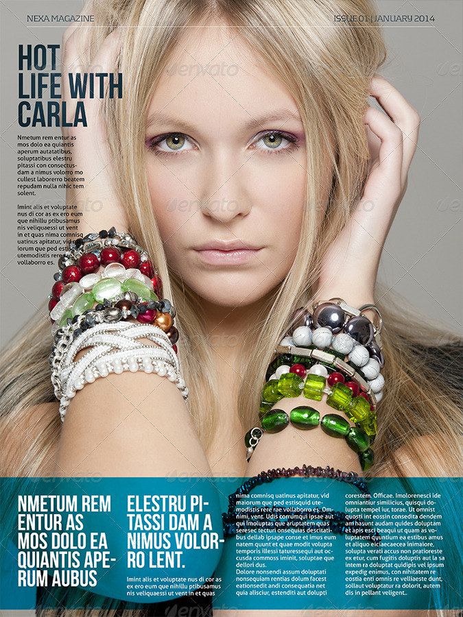 Nexa iPad Magazine, Print Templates | GraphicRiver