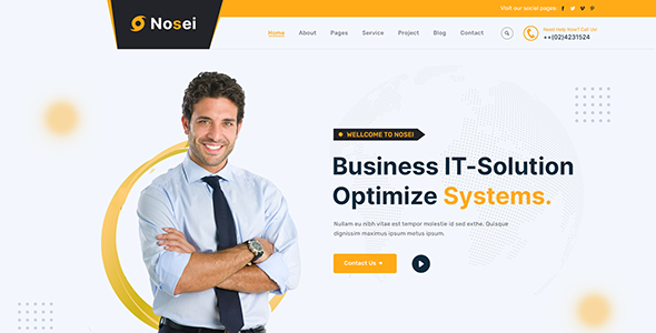 Nosei - IT Solutions & Services Theme by Bravis-Themes | ThemeForest