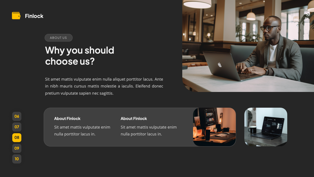 Finlock - Financial Investment PowerPoint Template, Presentation Templates