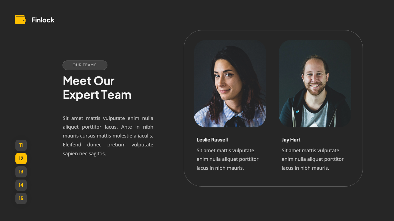 Finlock - Financial Investment PowerPoint Template, Presentation Templates