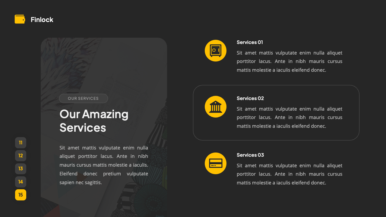 Finlock - Financial Investment PowerPoint Template, Presentation Templates