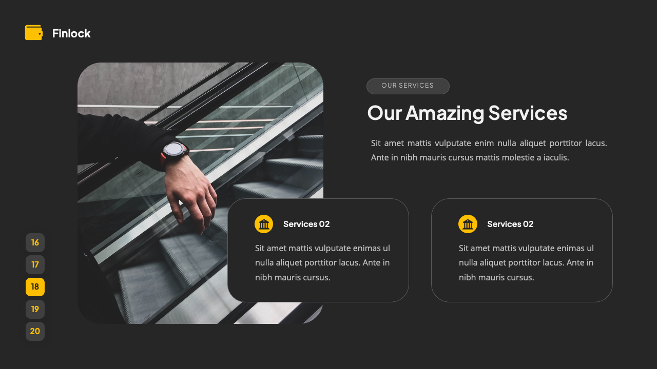 Finlock - Financial Investment PowerPoint Template, Presentation Templates