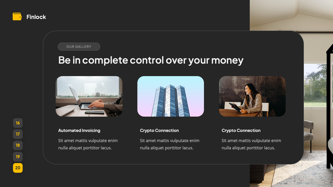 Finlock - Financial Investment PowerPoint Template, Presentation Templates