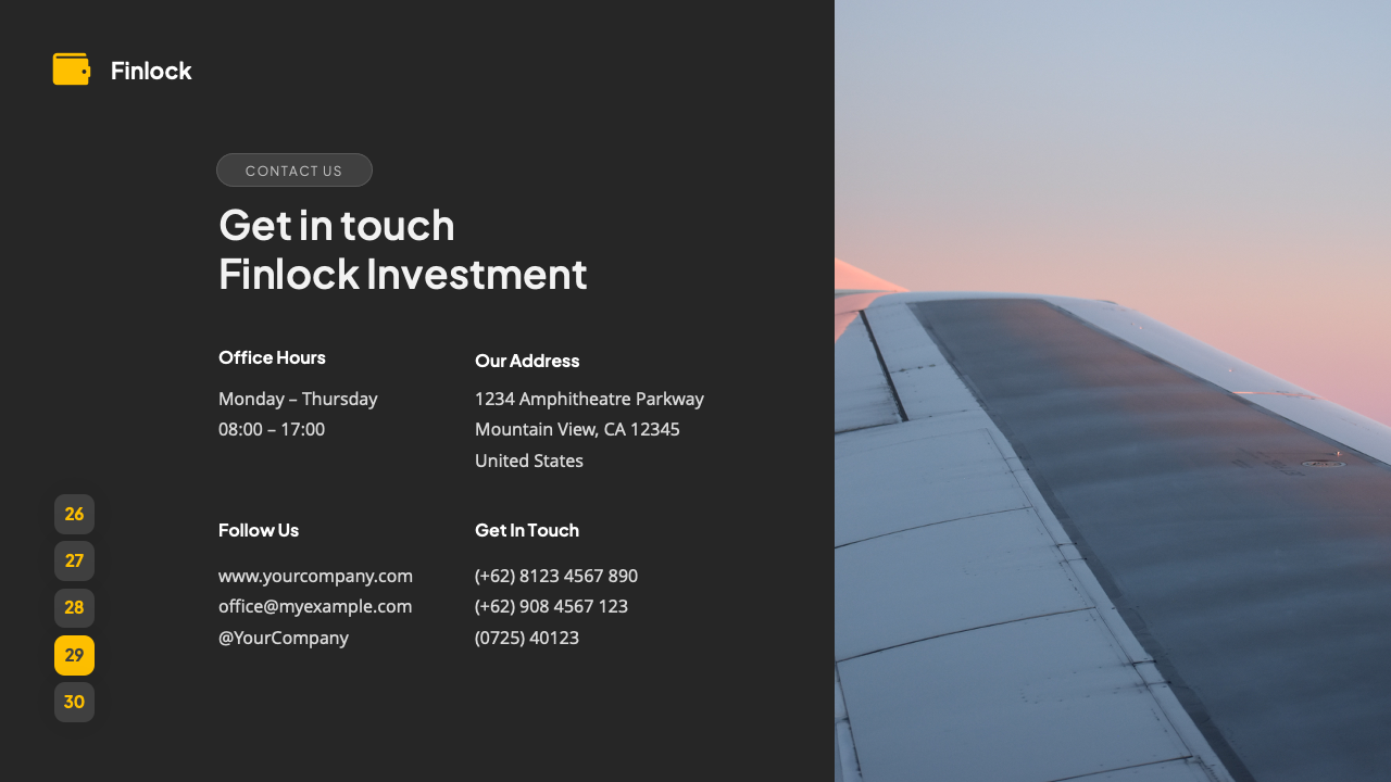 Finlock - Financial Investment PowerPoint Template, Presentation Templates