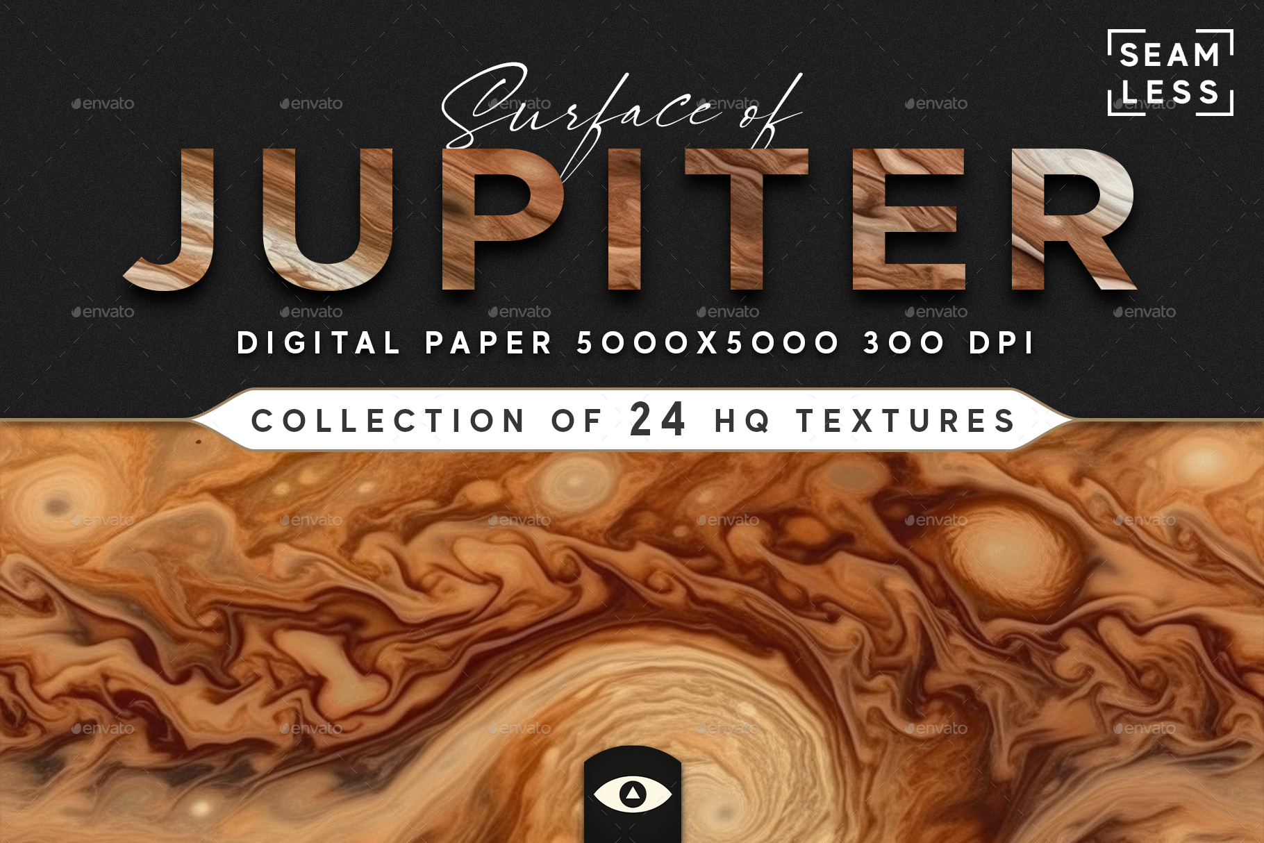 Seamless Jupiter Surface Texture Pack, Graphics | GraphicRiver