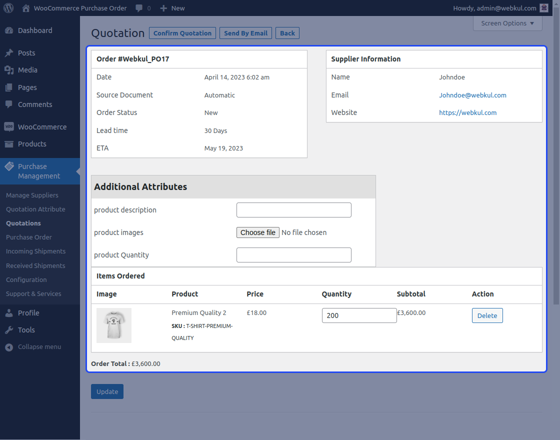 Purchase Order Plugin For Woocommerce By Webkul Codecanyon