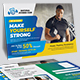 Fitness GYM Postcard, Print Templates | GraphicRiver