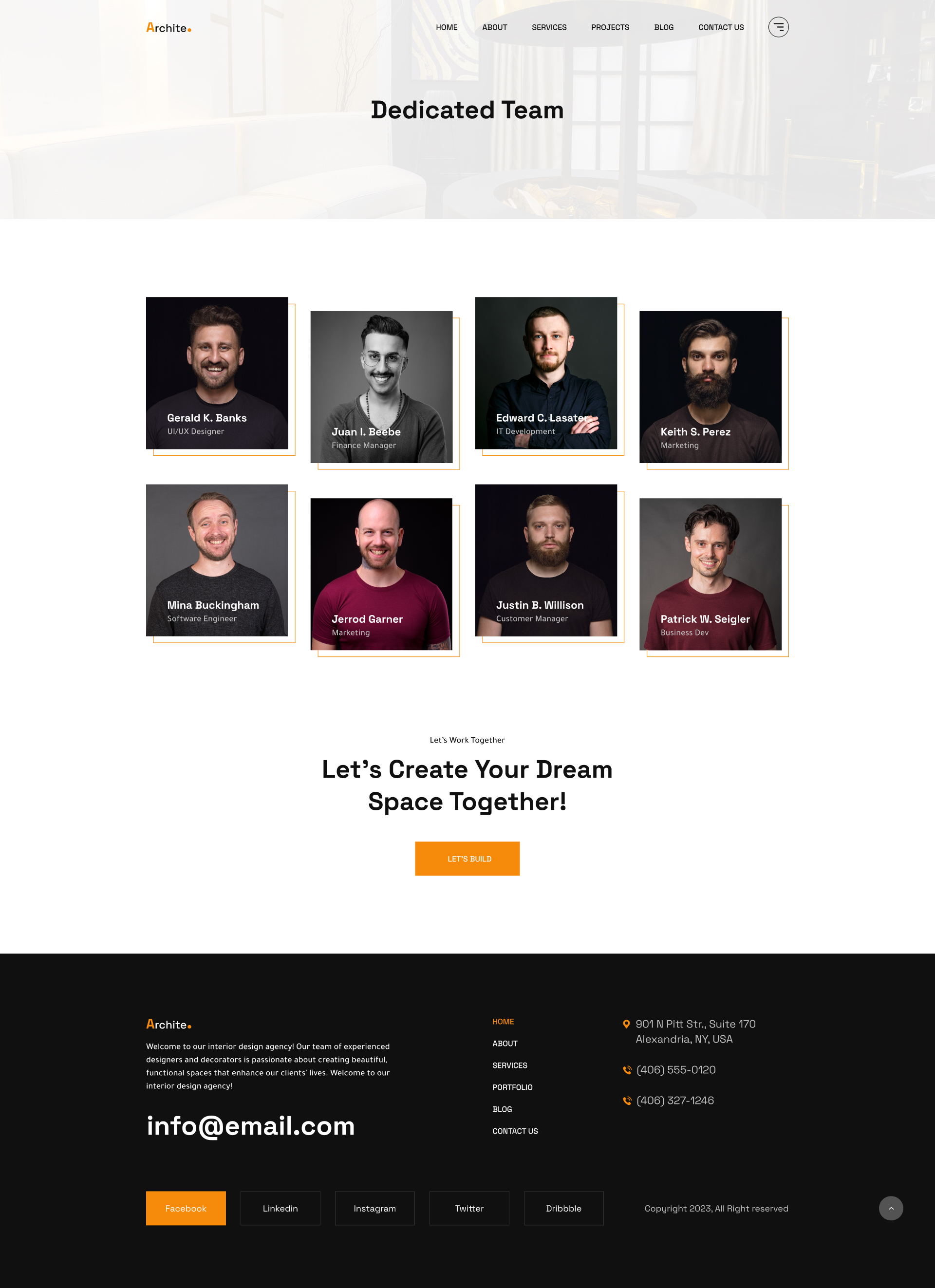 Archite - Architecture & Interior Design Figma Template by thememarch