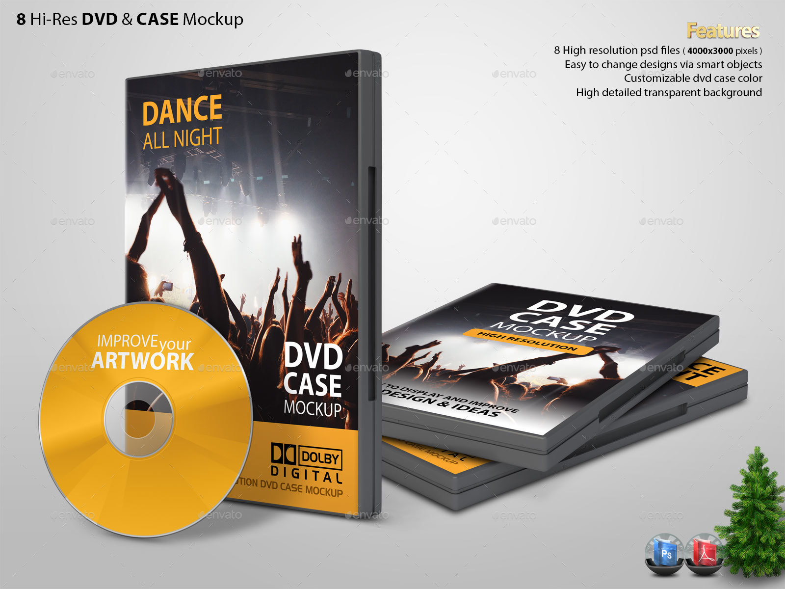 CD and DVD Case Mockup, Graphics | GraphicRiver