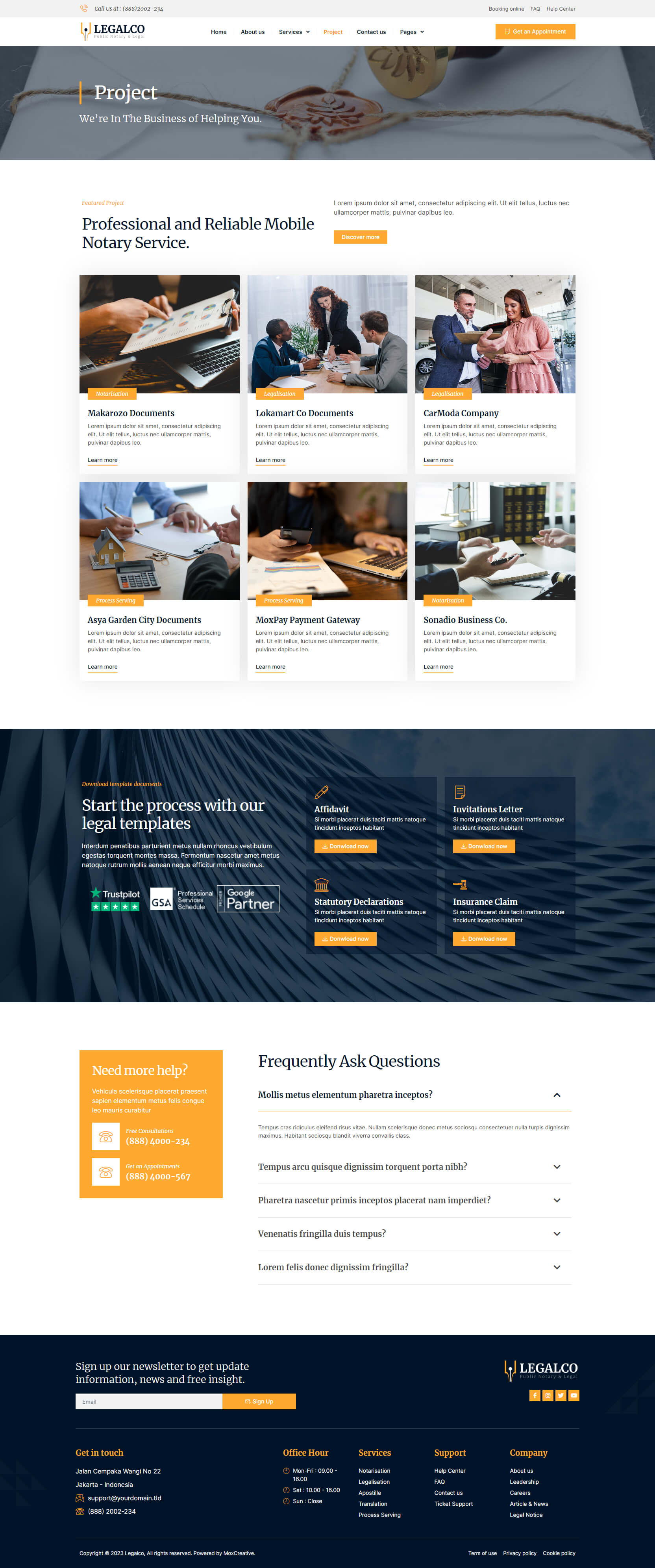 Legalco - Notary Public & Legal Services Elementor Pro Template Kit by ...