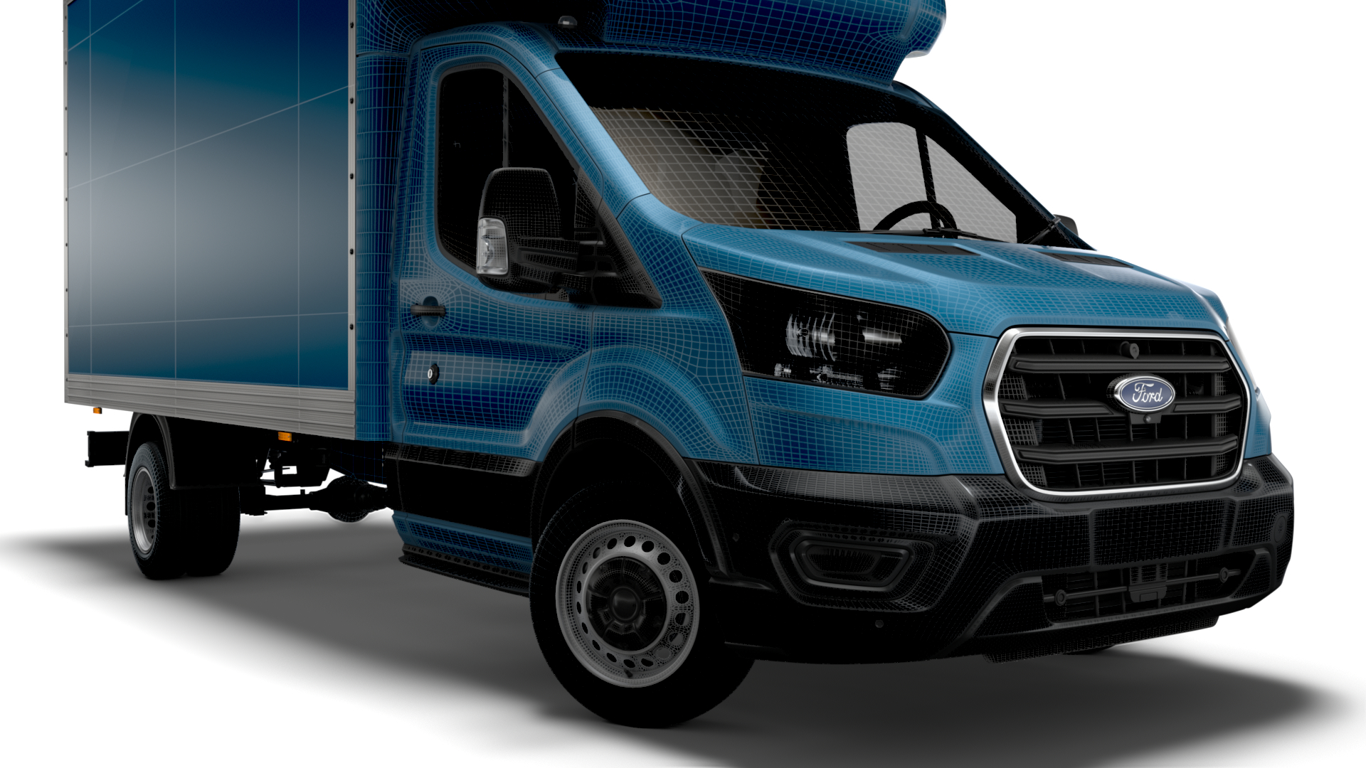 Ford Transit Luton Box 2023 by creator_3d | 3DOcean