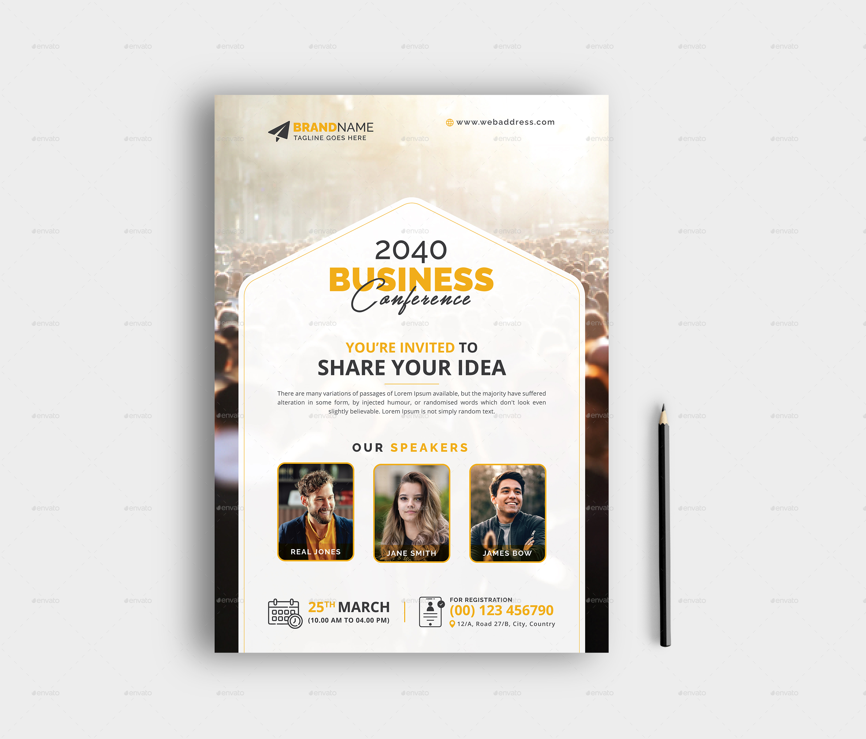 Conference Flyer, Print Templates | GraphicRiver