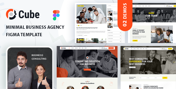 Cube - Multipurpose Business Agency Figma Template by HR_DESIGN ...
