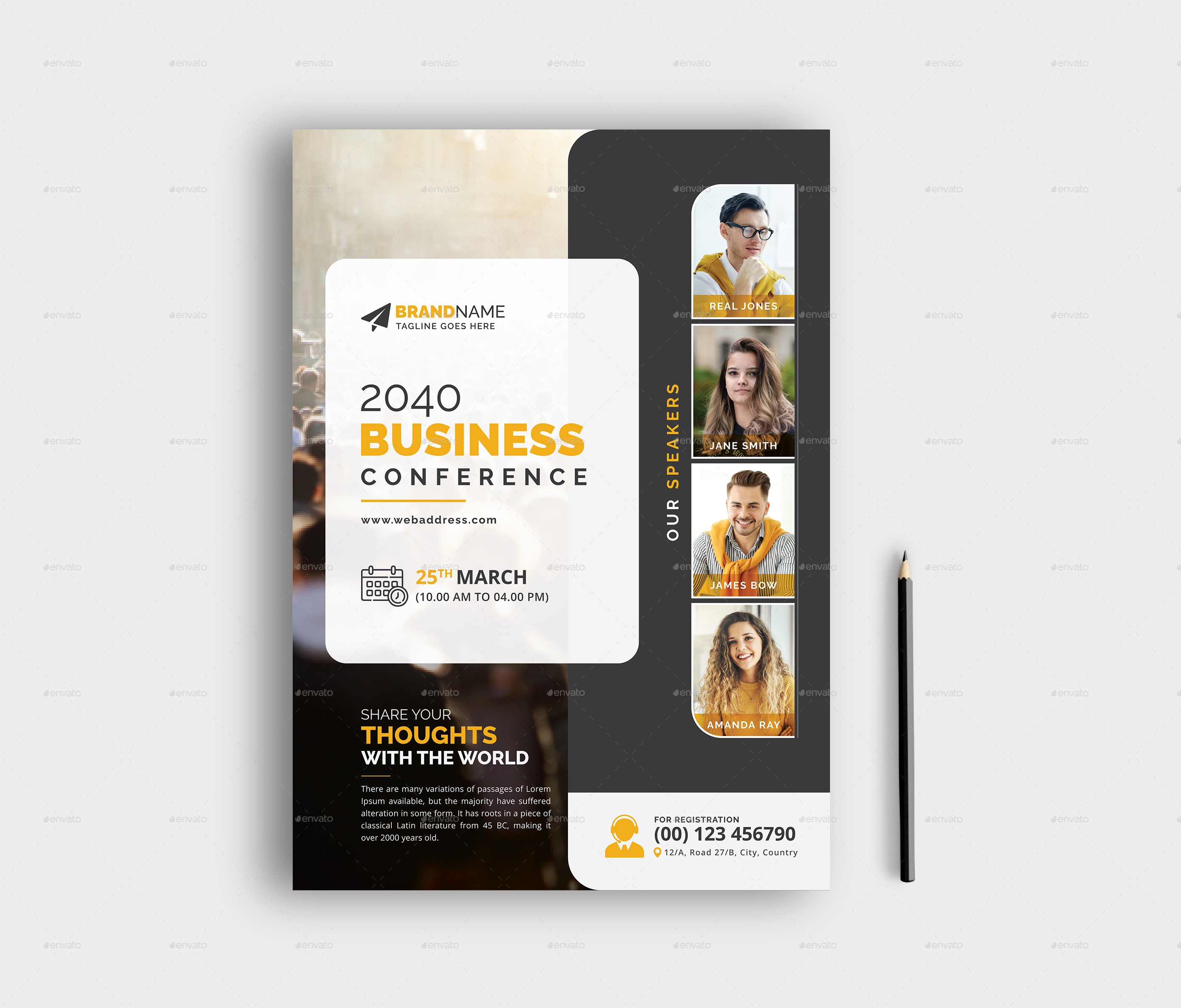 Conference Flyer, Print Templates | GraphicRiver