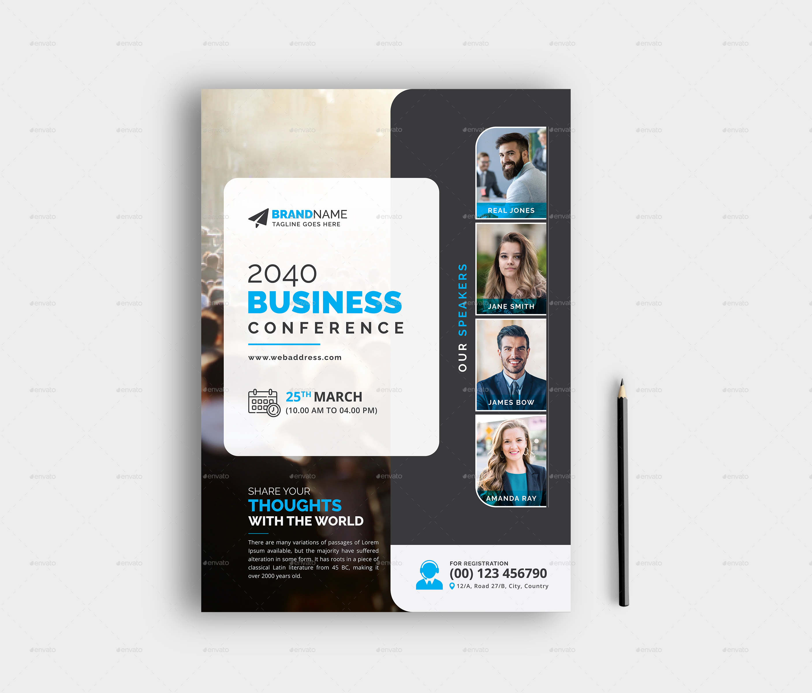 Conference Flyer, Print Templates | GraphicRiver