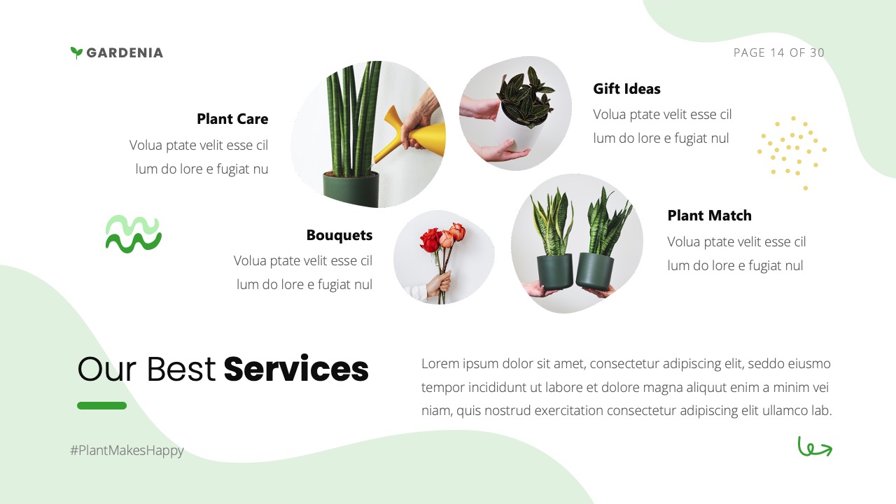 Gardenia - Garden & Plant Google Slides Template, Presentation Templates