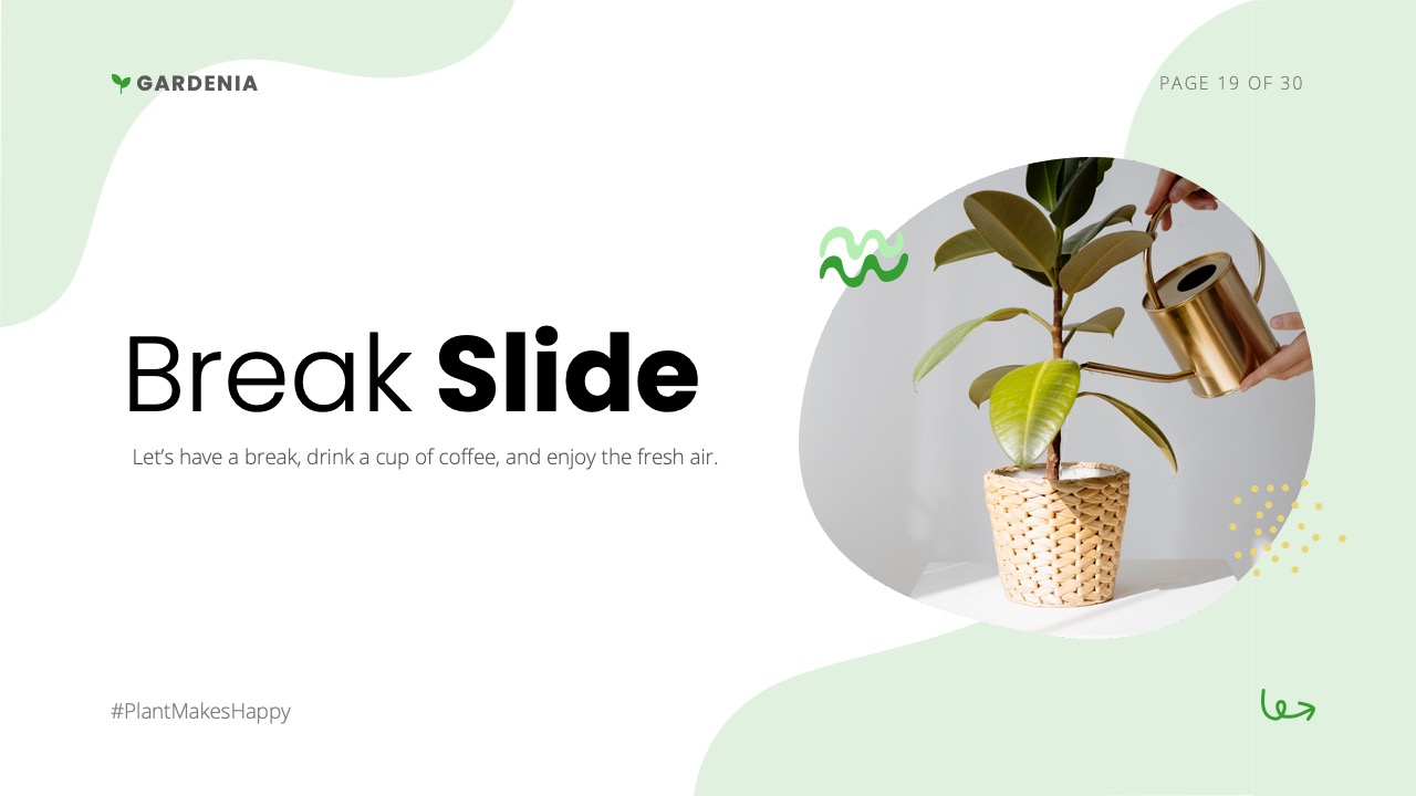 Gardenia - Garden & Plant Google Slides Template, Presentation Templates