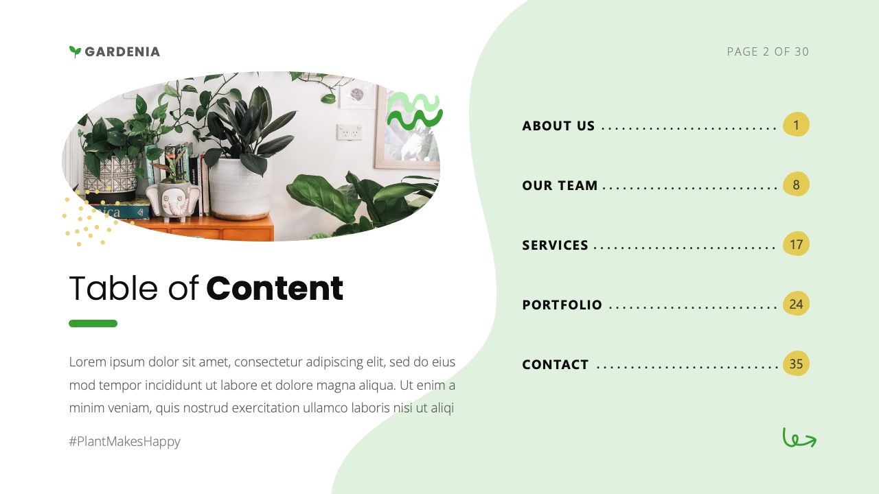 Gardenia - Garden & Plant Google Slides Template, Presentation Templates