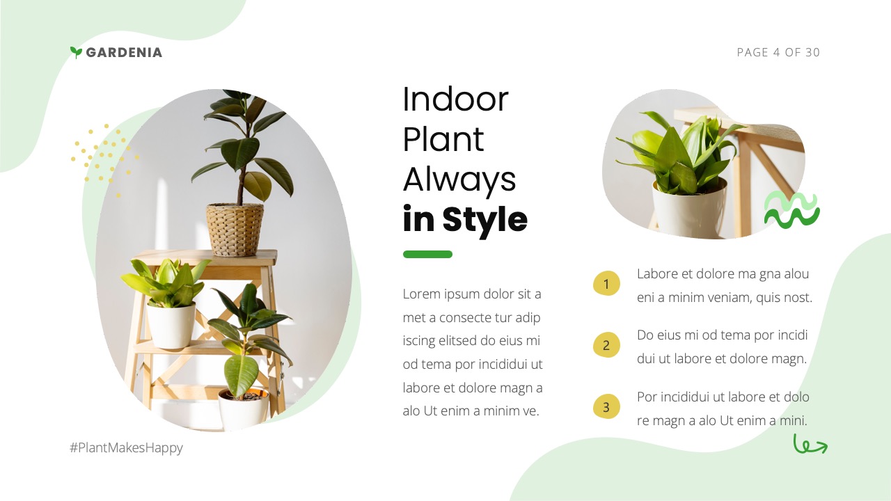 Gardenia - Garden & Plant Google Slides Template, Presentation Templates