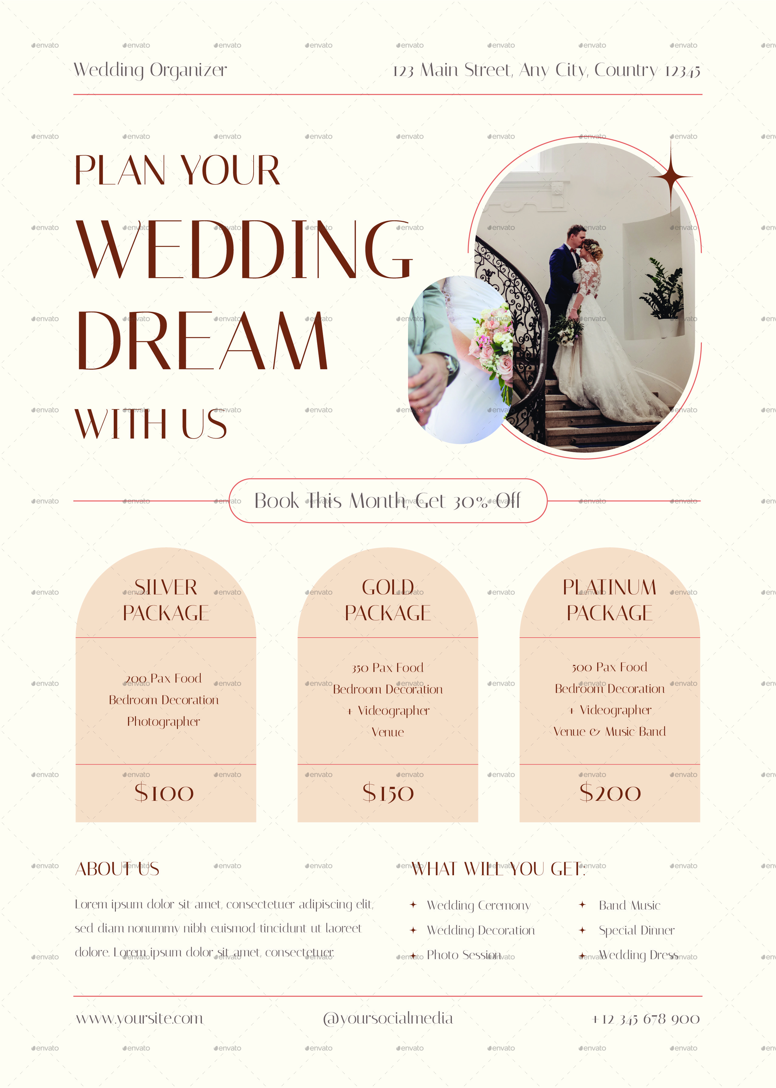 Wedding Package Promotion Flyer, Print Templates | GraphicRiver