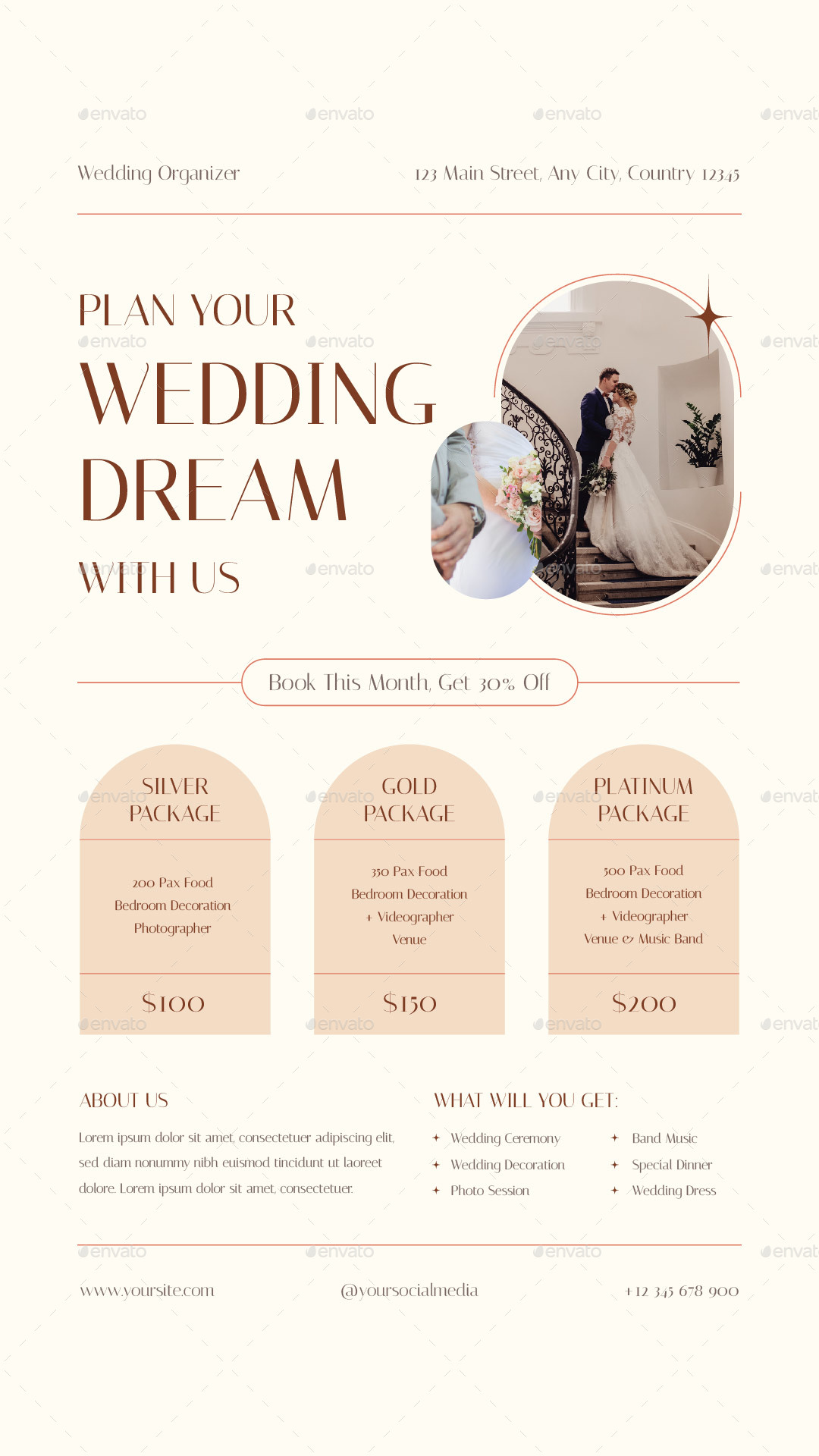 Wedding Package Promotion Flyer, Print Templates | GraphicRiver