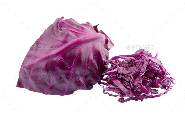 Purple cabbage isolated on white background Stock Photo by freedomnaruk