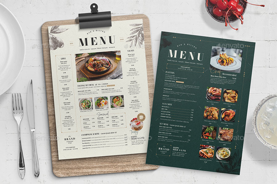 Menu Template, Print Templates | GraphicRiver