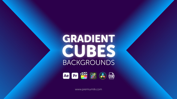 Gradient Cubes Backgrounds, After Effects Project Files | VideoHive