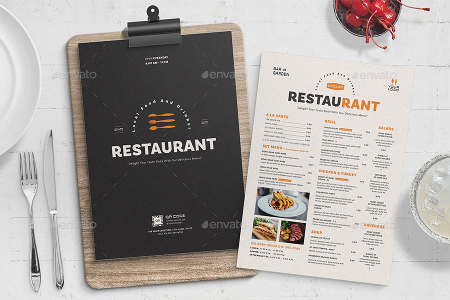 Modern Menu Layout, Print Templates | GraphicRiver