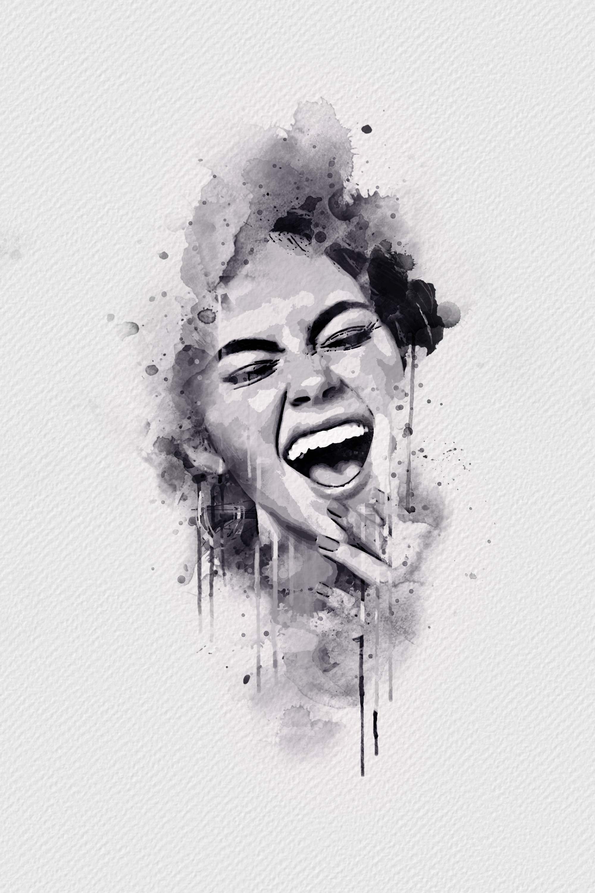 Ink Portrait Premium Photo Effect, Add-ons | GraphicRiver