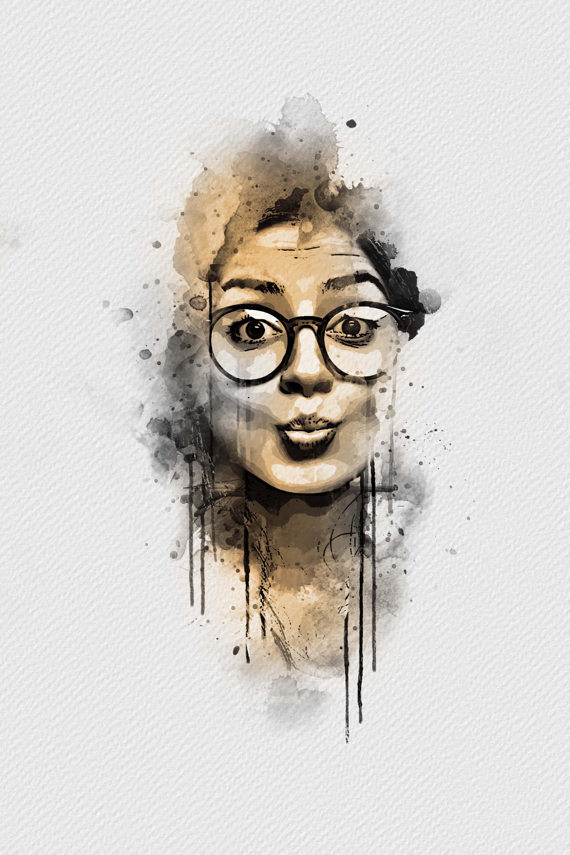 Ink Portrait Premium Photo Effect, Add-ons | GraphicRiver
