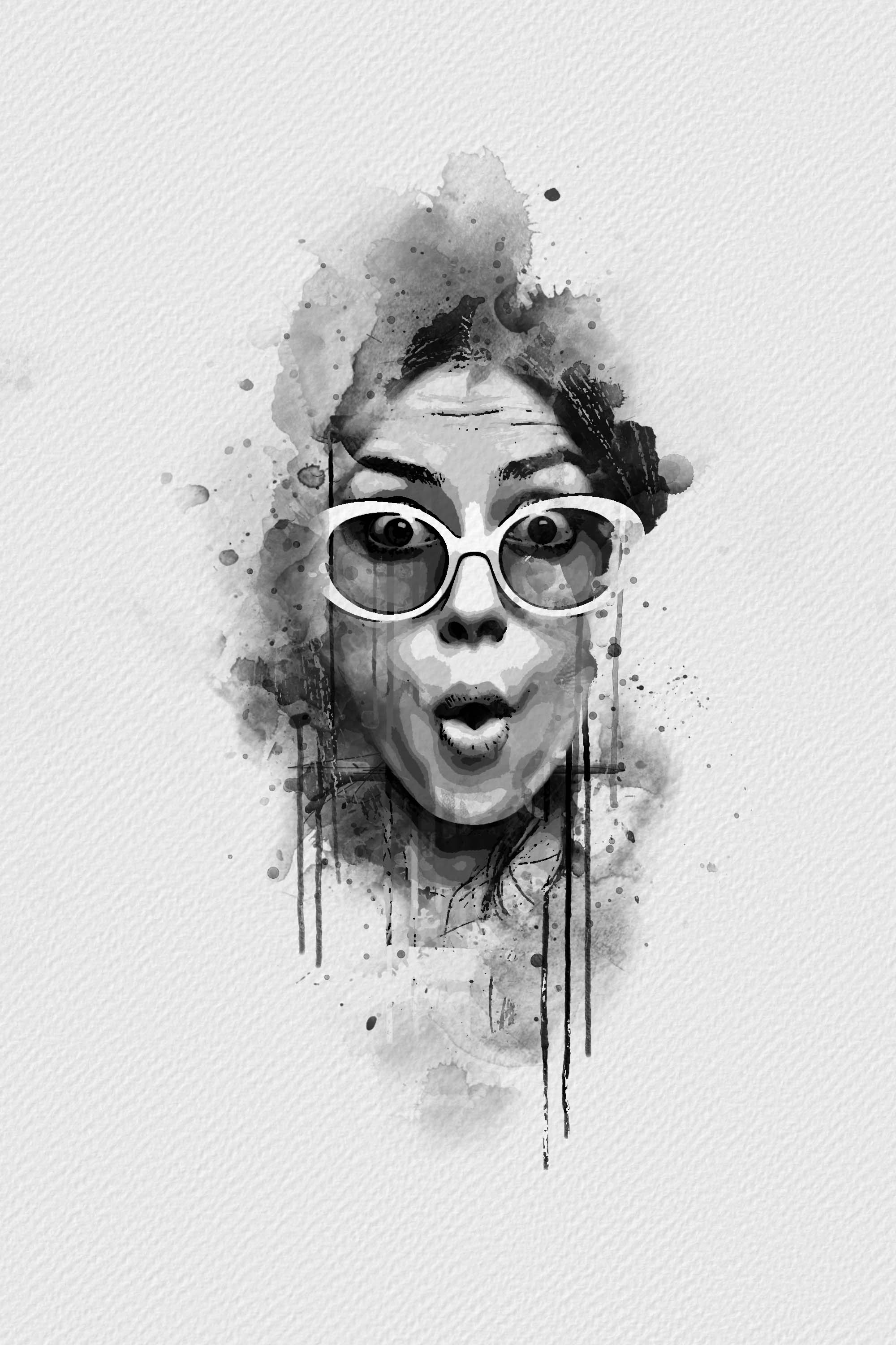 Ink Portrait Premium Photo Effect, Add-ons | GraphicRiver