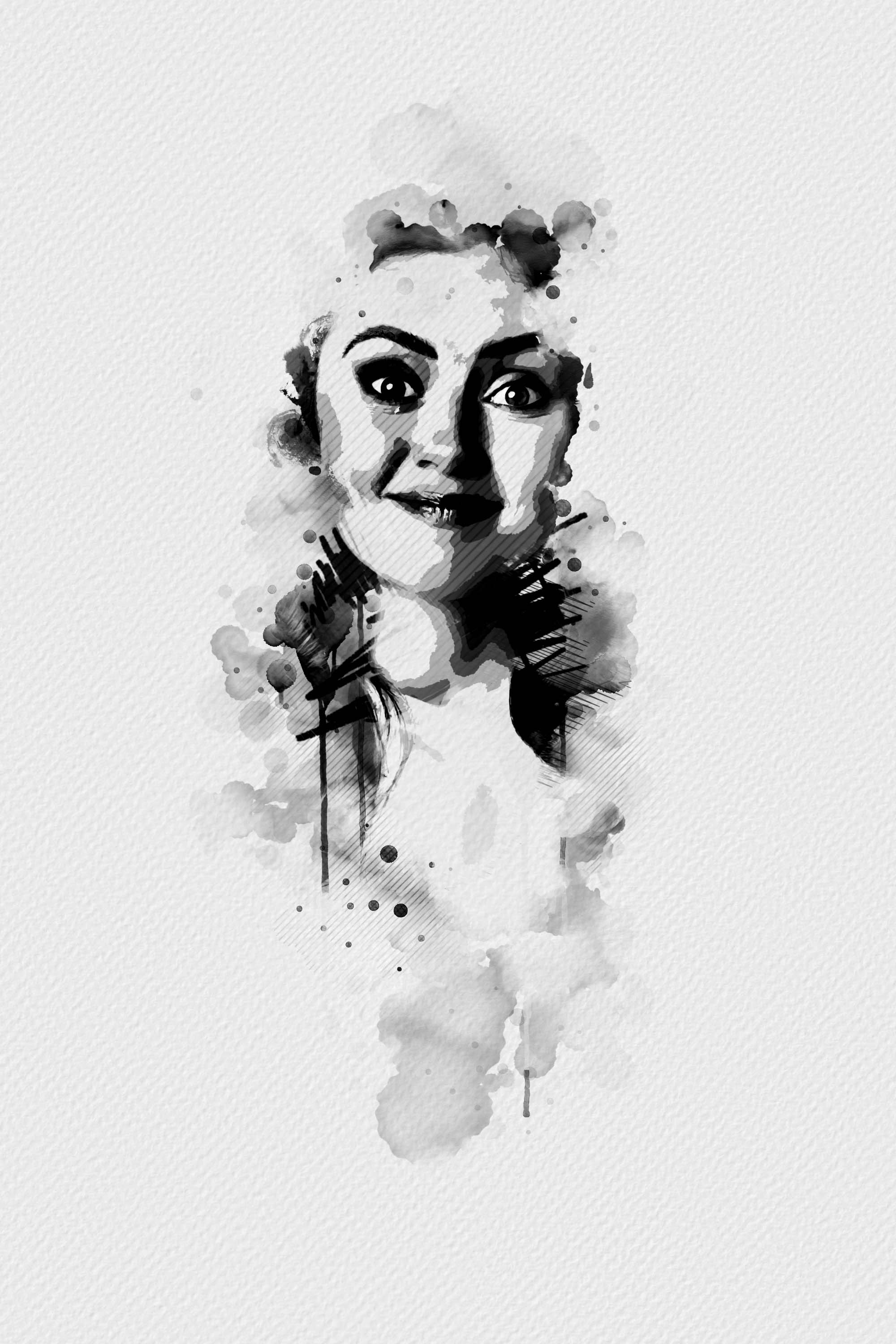 Ink Portrait Premium Photo Effect, Add-ons | GraphicRiver