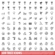 100 Tree Icons Set Outline Style, Vectors | GraphicRiver