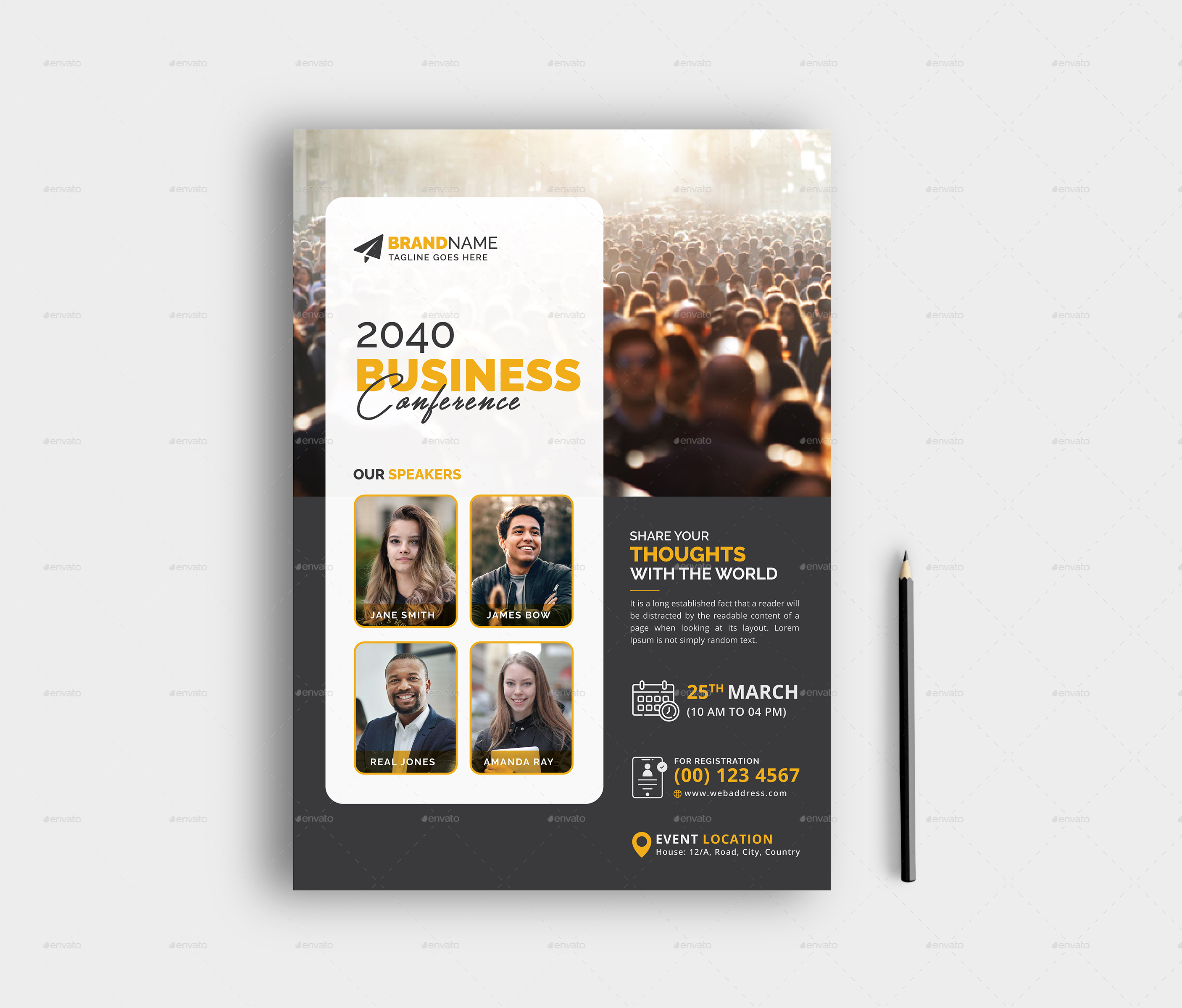 Conference Flyer, Print Templates | GraphicRiver