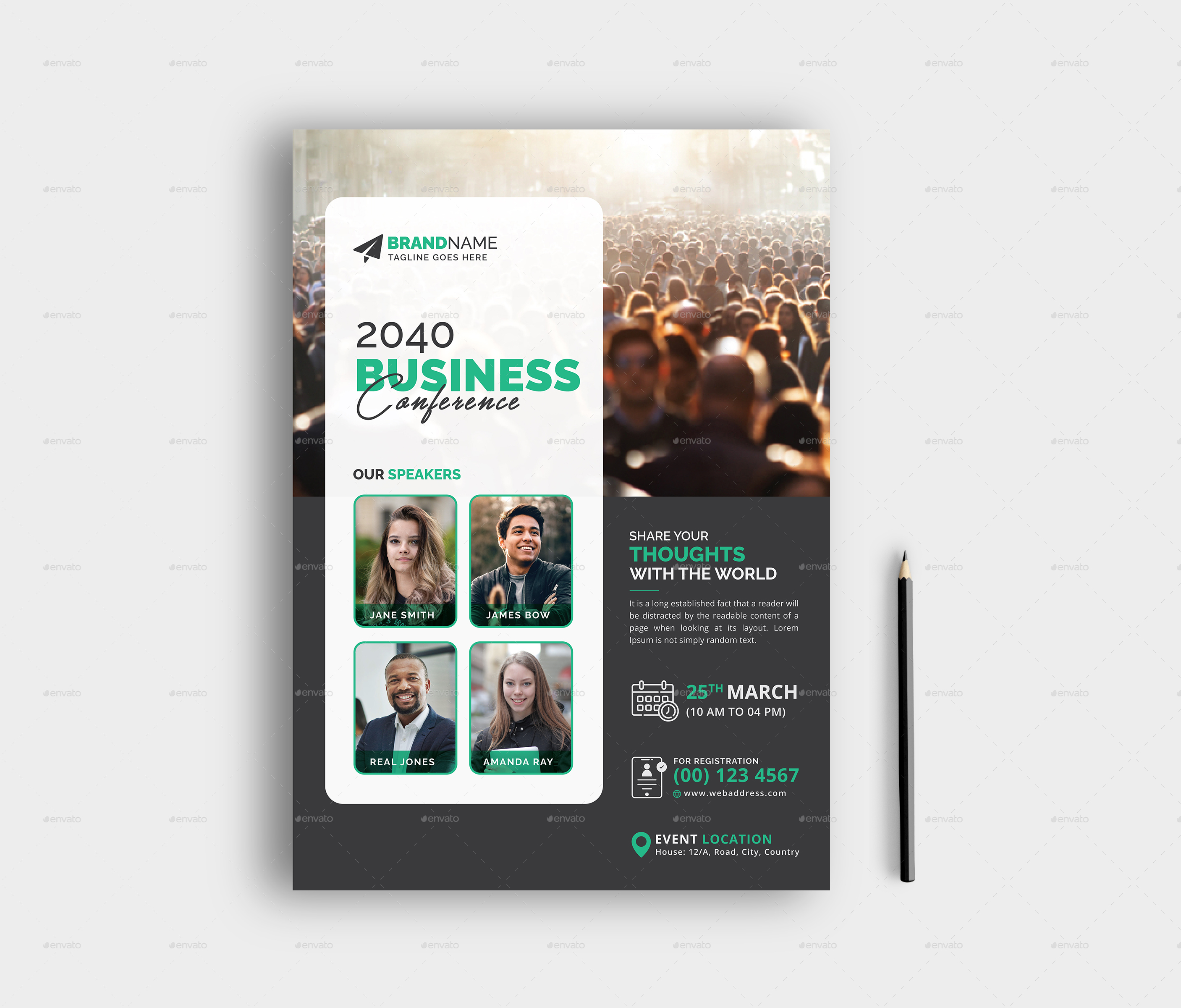 Conference Flyer, Print Templates | GraphicRiver