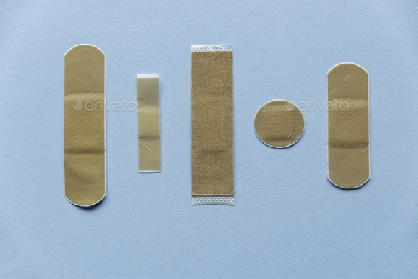 Different kind of shape and size of adhesive bandage elastic medical ...