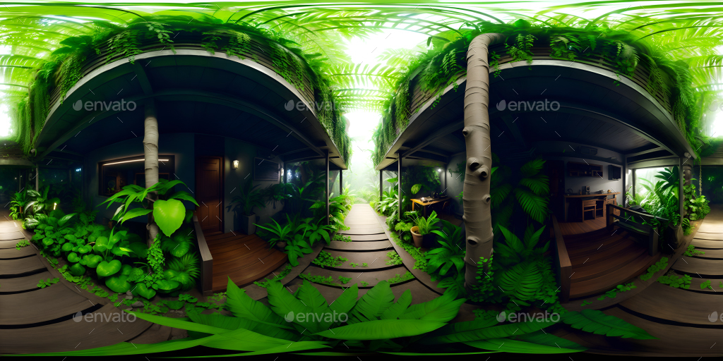 360 Degree Full Panorama of Wild Jungle HDRI by FunE398 | 3DOcean