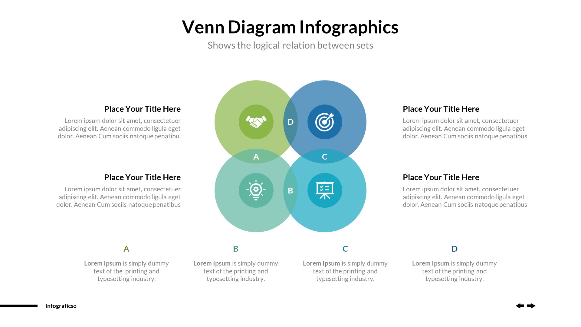 Business Venn Diagram Infographics PowerPoint Template, Presentation ...