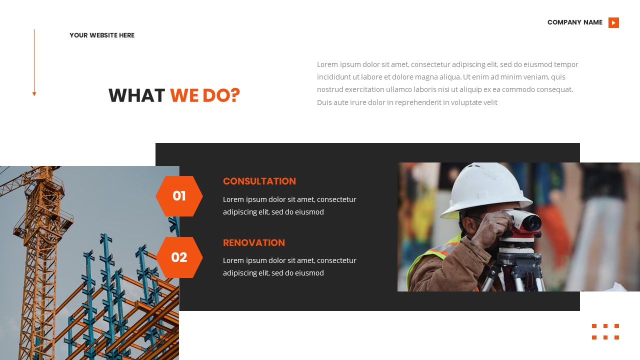 Constructor - Construction Google Slides, Presentation Templates ...