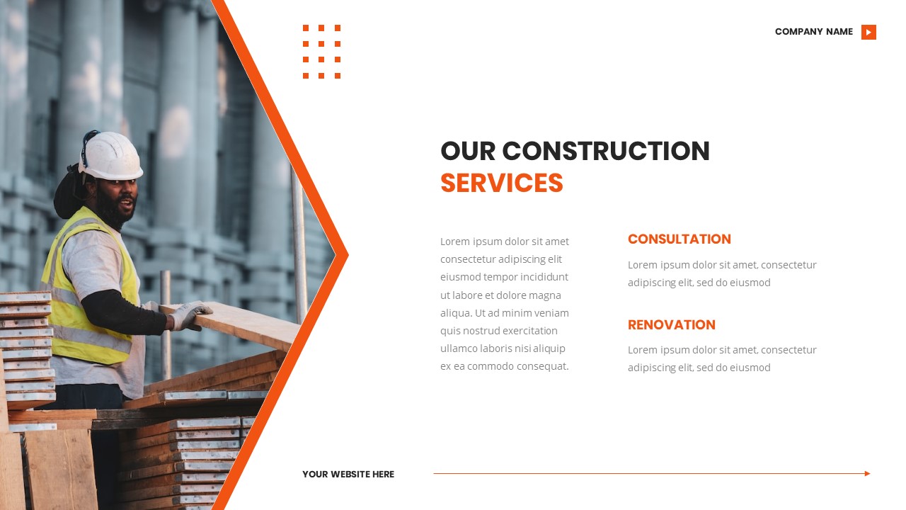 Constructor - Construction Google Slides, Presentation Templates ...