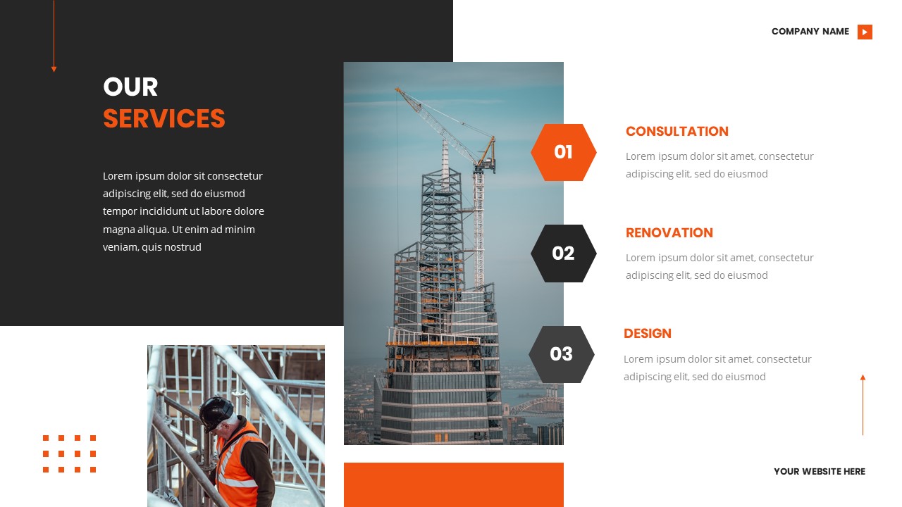 Constructor - Construction Google Slides, Presentation Templates ...
